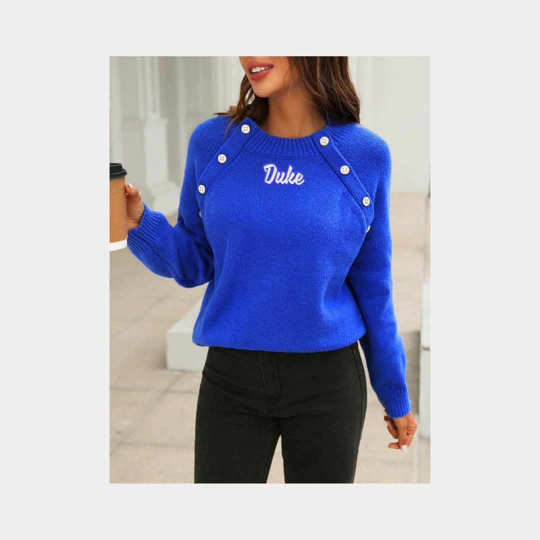 Royal Blue Duke Sweater - Etsy