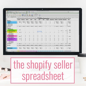 Shopify Seller Spreadsheet Bookkeeping Template for Shopify | Etsy