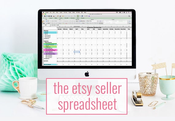 Etsy Seller Spreadsheet Bookkeeping Template for Etsy Shop - Etsy