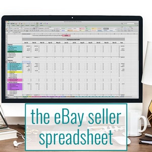Ebay Seller Spreadsheet Bookkeeping Template for Ebay - Etsy