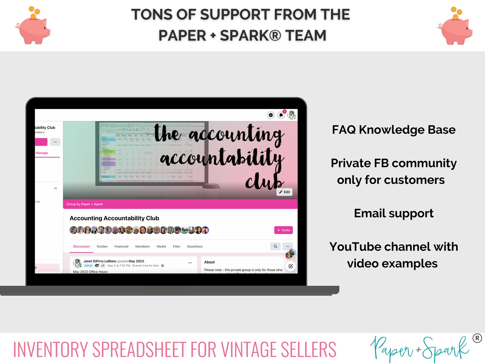 Inventory Spreadsheet for Vintage Sellers - Etsy Vintage Inventory and ...