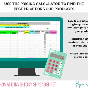 Etsy Financial Spreadsheet Bundle - Monthly Bookkeeping Template ...