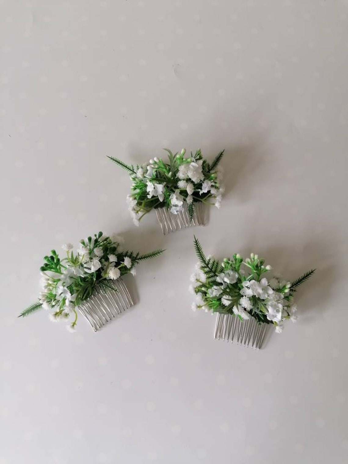 Artificial Silk White Flower Girl Wand Matching Flower Crown Set ...