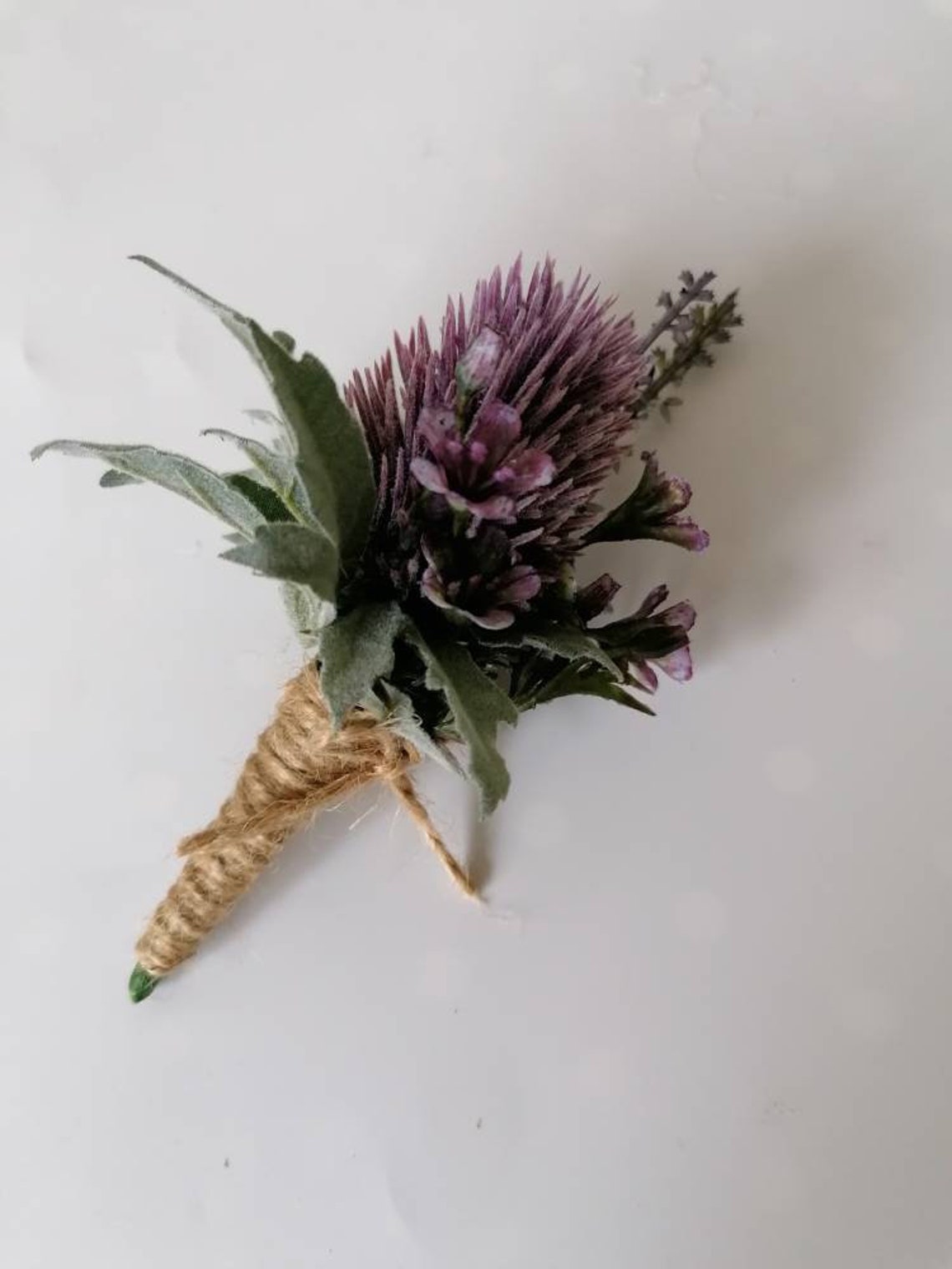 Scottish Wildflowers Heather Thistles Purple Buttonhole | Etsy UK