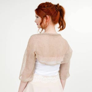 Linen Bolero Summer Shrug Women Bolero Rustic Weddings Beach Cover up ...