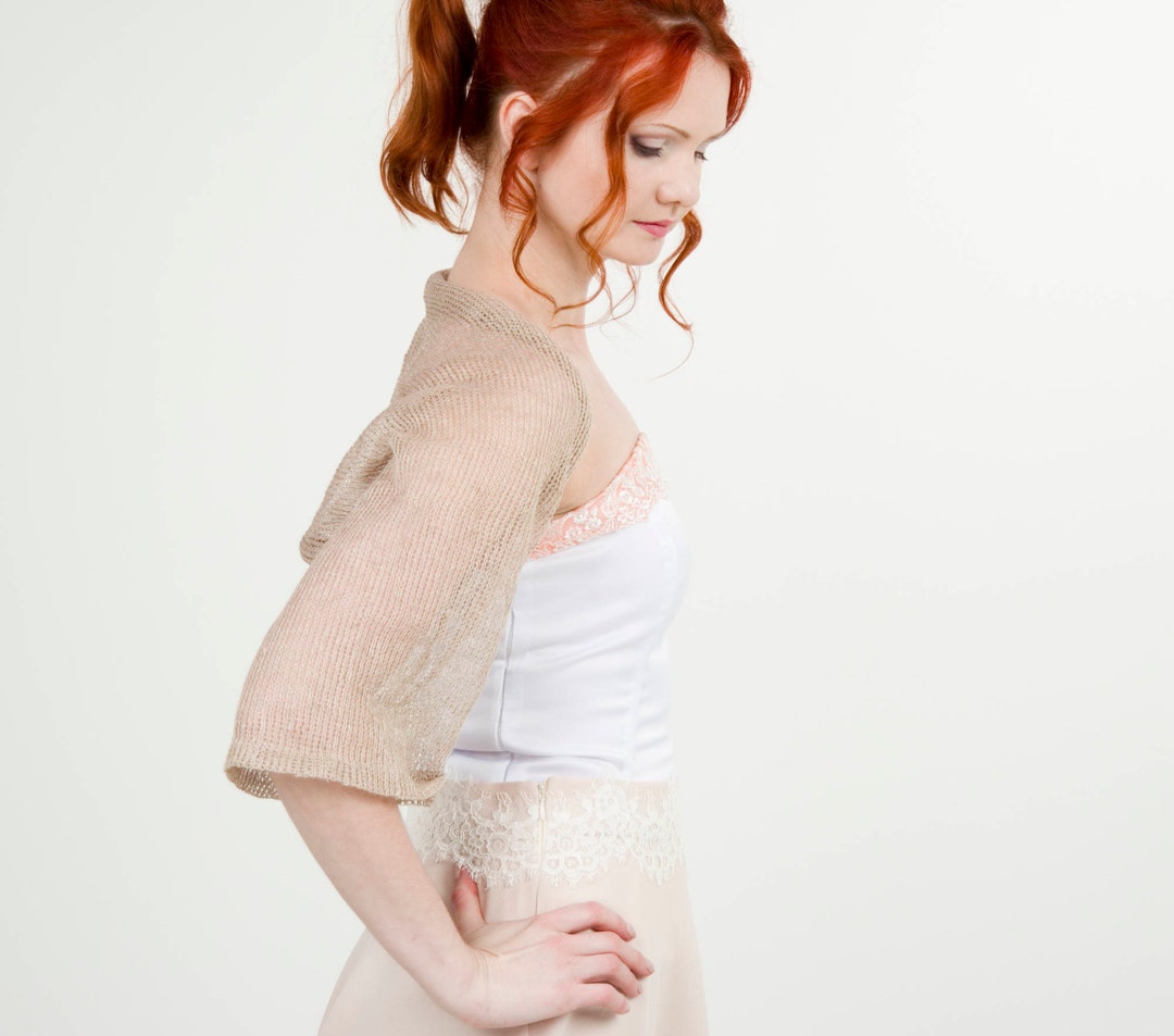 Linen Bolero Summer Shrug Women Bolero Rustic Weddings Beach Cover up ...