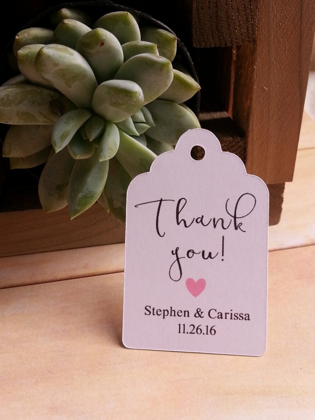 25 Thank You Tags, Custom Thank You Tags, Thank You Favor Tags, Wedding ...