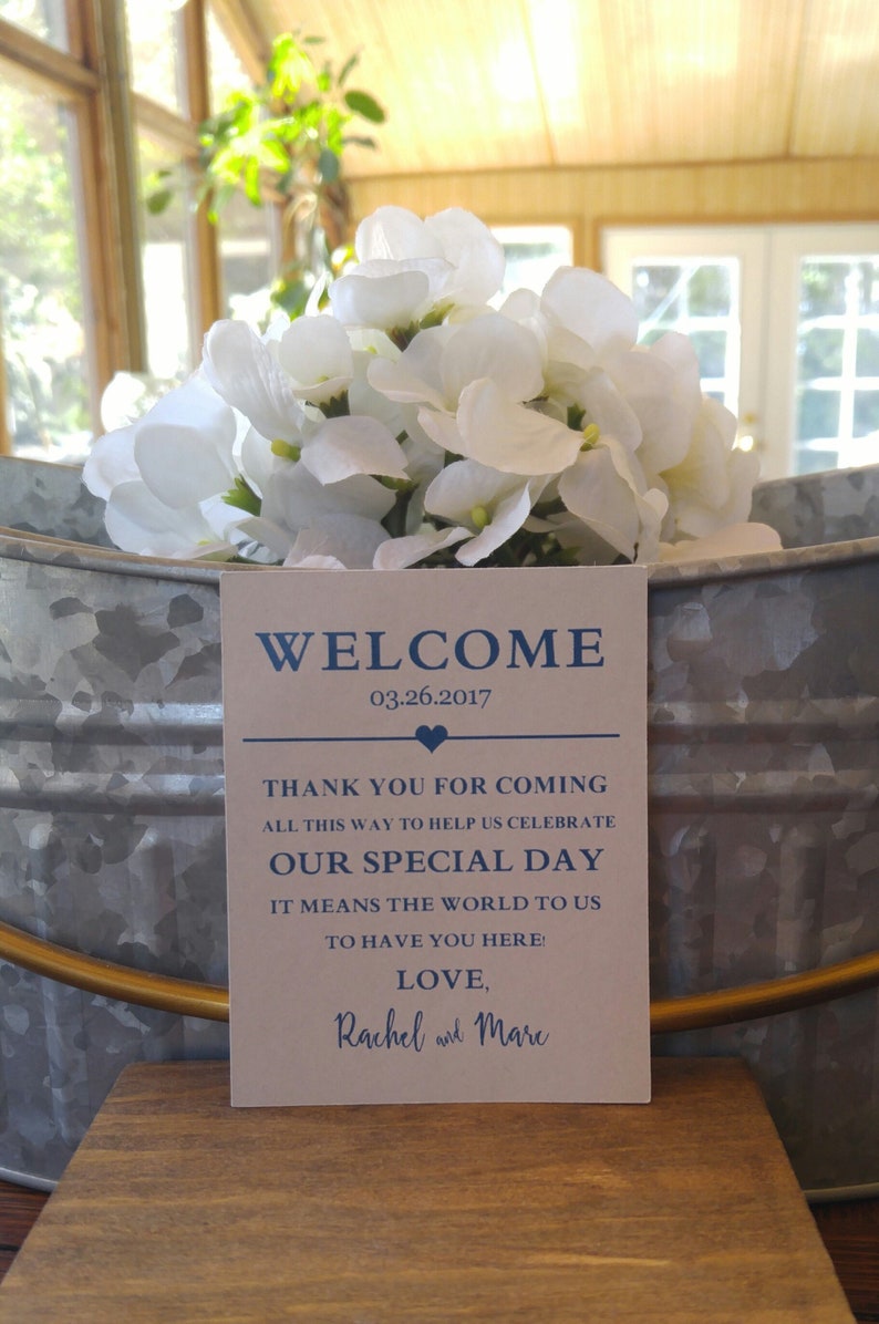 25 Welcome Guest Wedding Tags Thank You for Traveling Welcome | Etsy