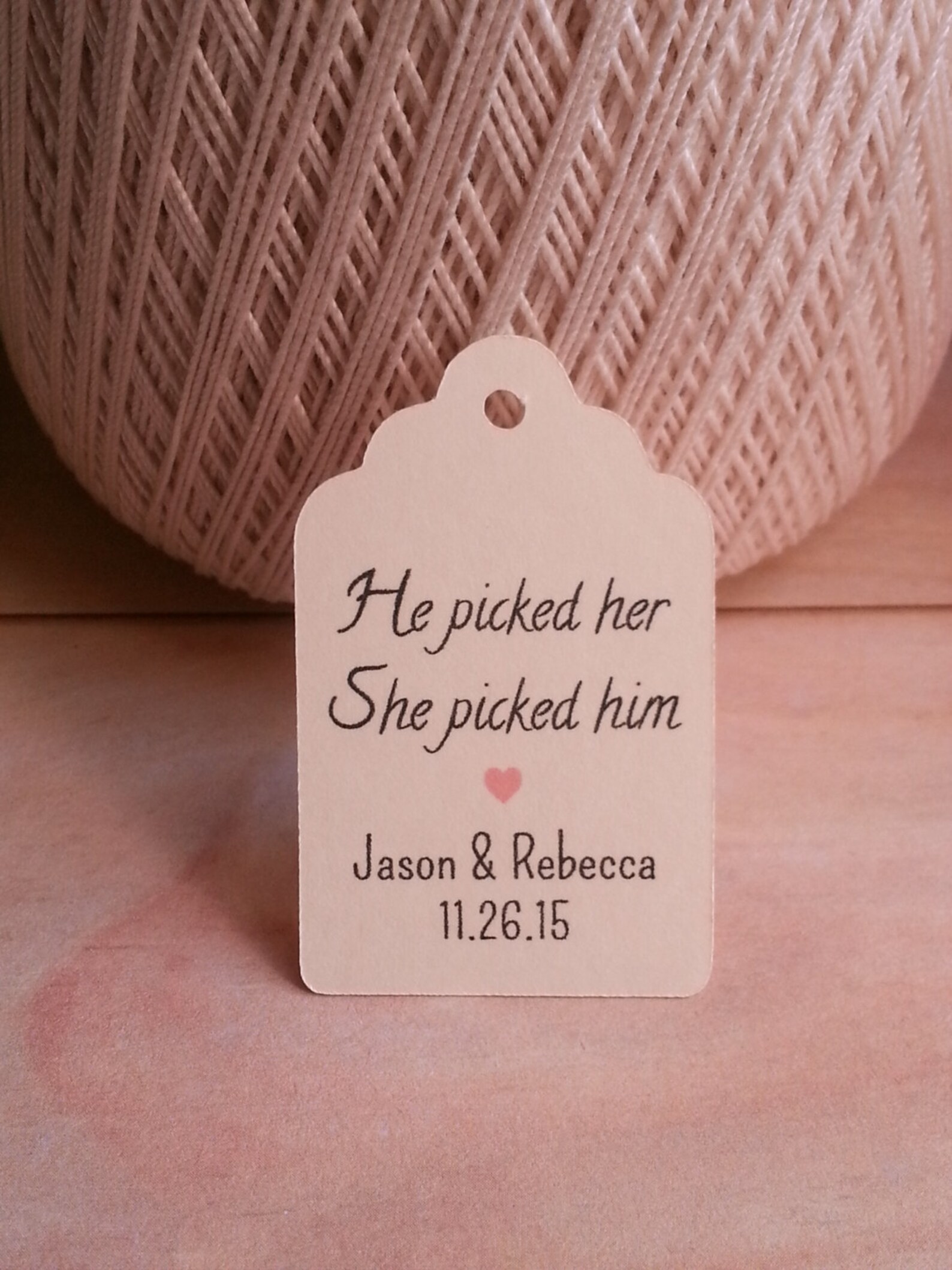 25 He Picked Her She Picked Him Tags Custom Fall Wedding - Etsy