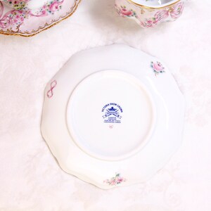 7oz Teacup and Saucer Set With Rose and Cherry Blossom Pattern - Etsy