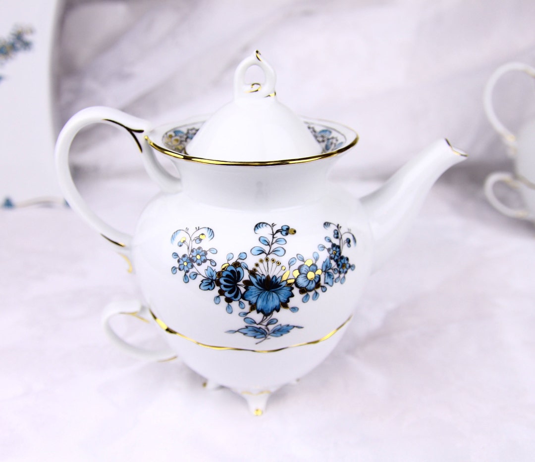 Only 1 Left - VSC Hand Painted Tea for One With Gentle Oriental Blossom ...