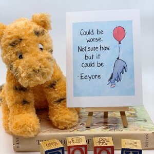 Social Distancing Card Eeyore Card Could Be Worse Quote - Etsy
