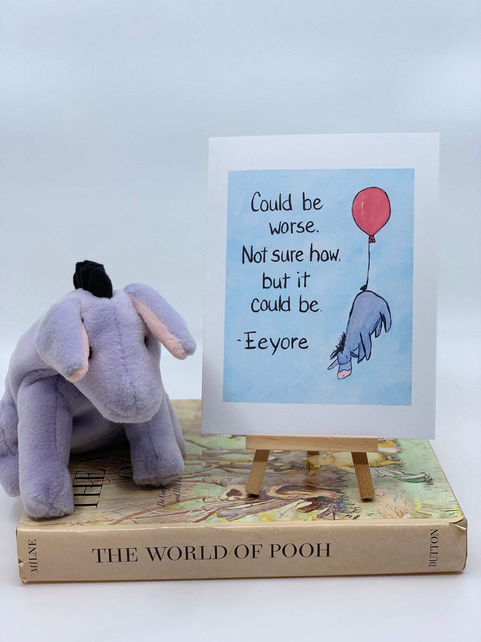 Social Distancing Card Eeyore Card Could Be Worse Quote | Etsy