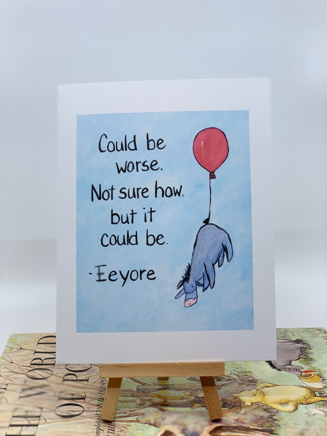 Social Distancing Card Eeyore Card Could Be Worse Quote | Etsy