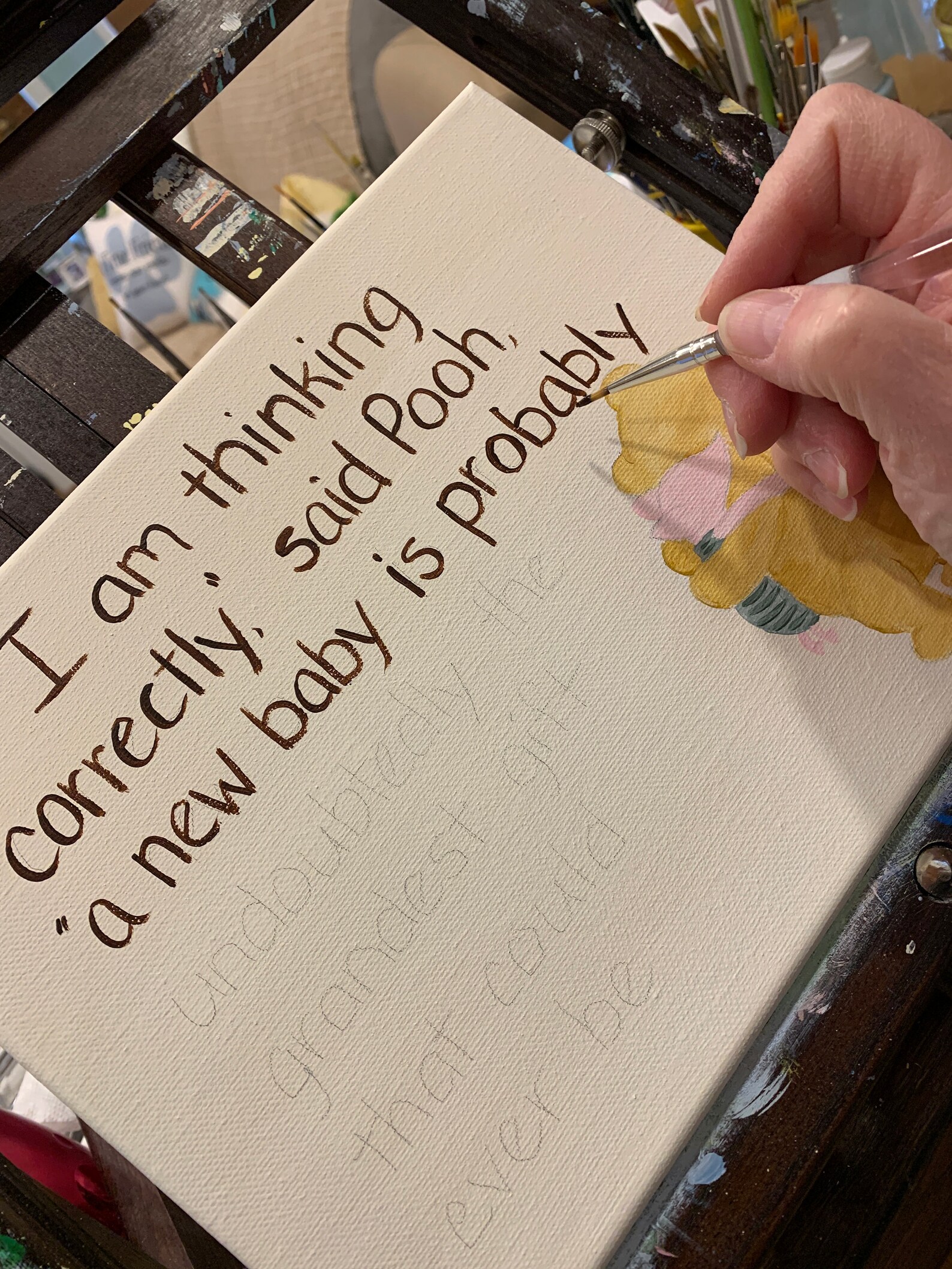 Classic pooh goodbye card Winnie the Pooh saying goodbye quote | Etsy