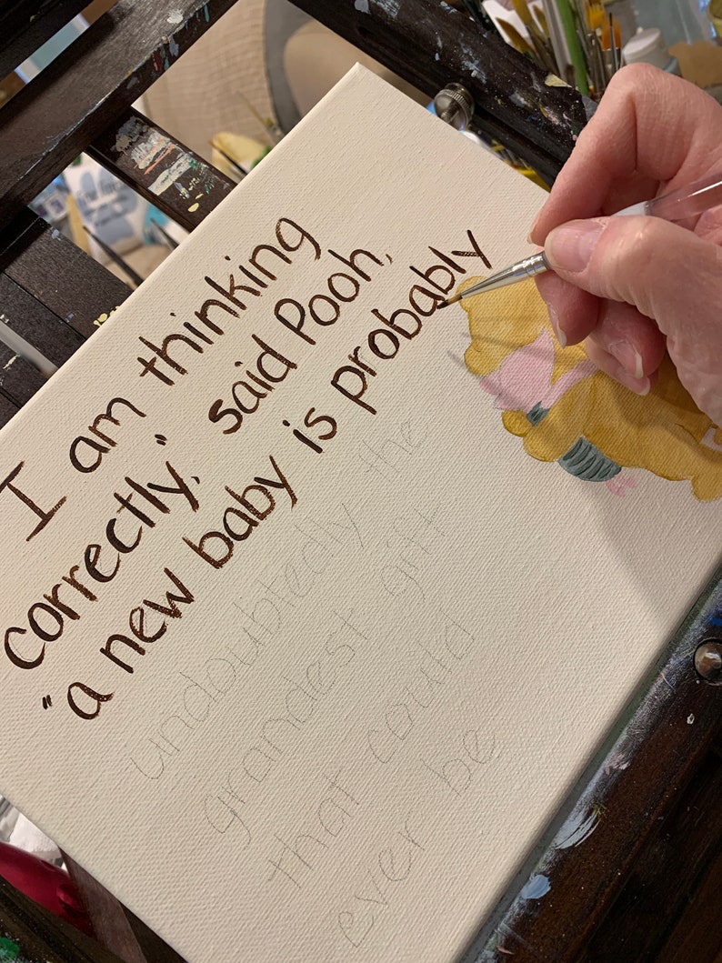 Classic pooh goodbye card Winnie the Pooh saying goodbye quote | Etsy