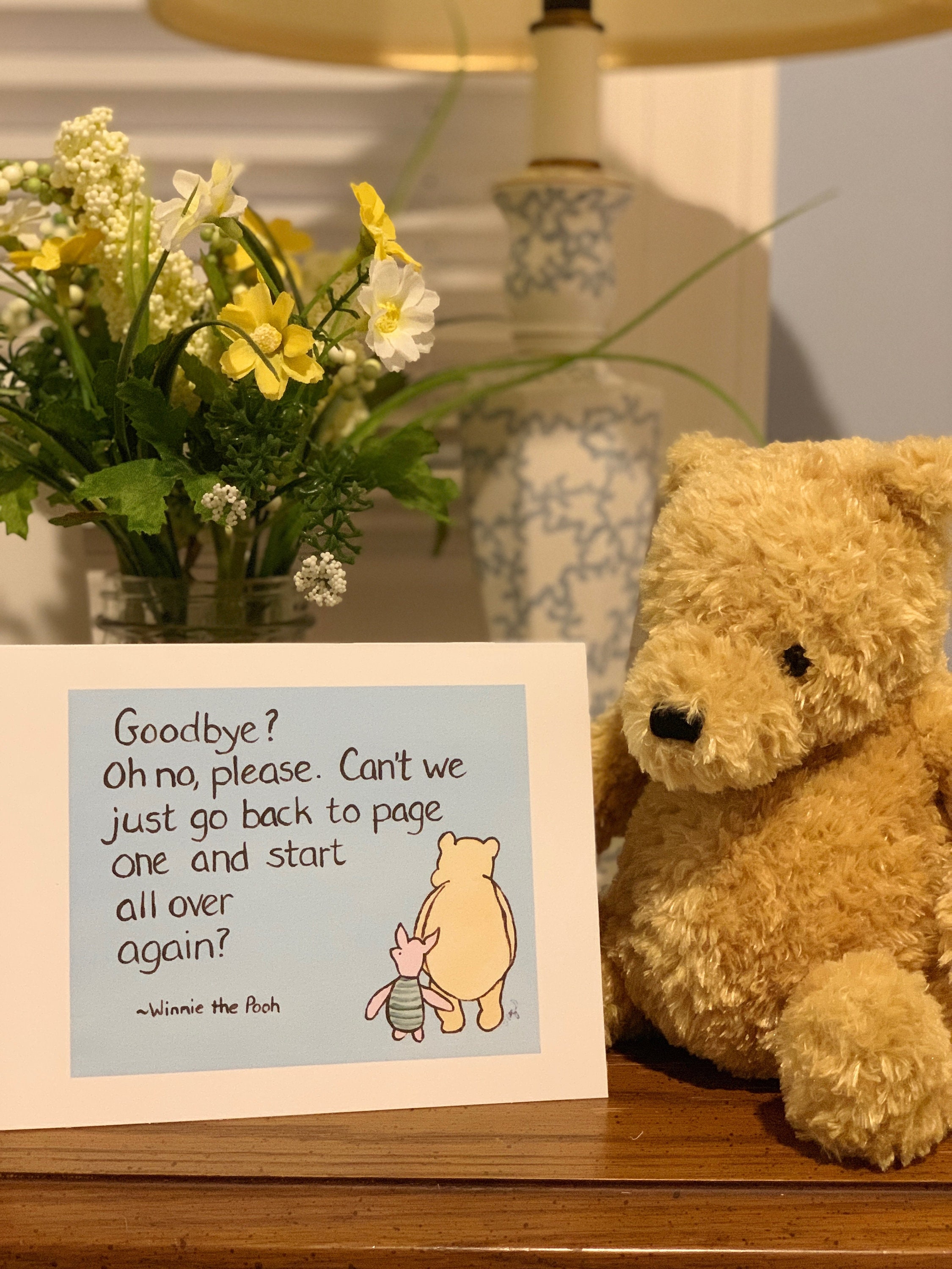 Graduation Winnie the Pooh Goodbye Card Pooh and Piglet - Etsy Norway