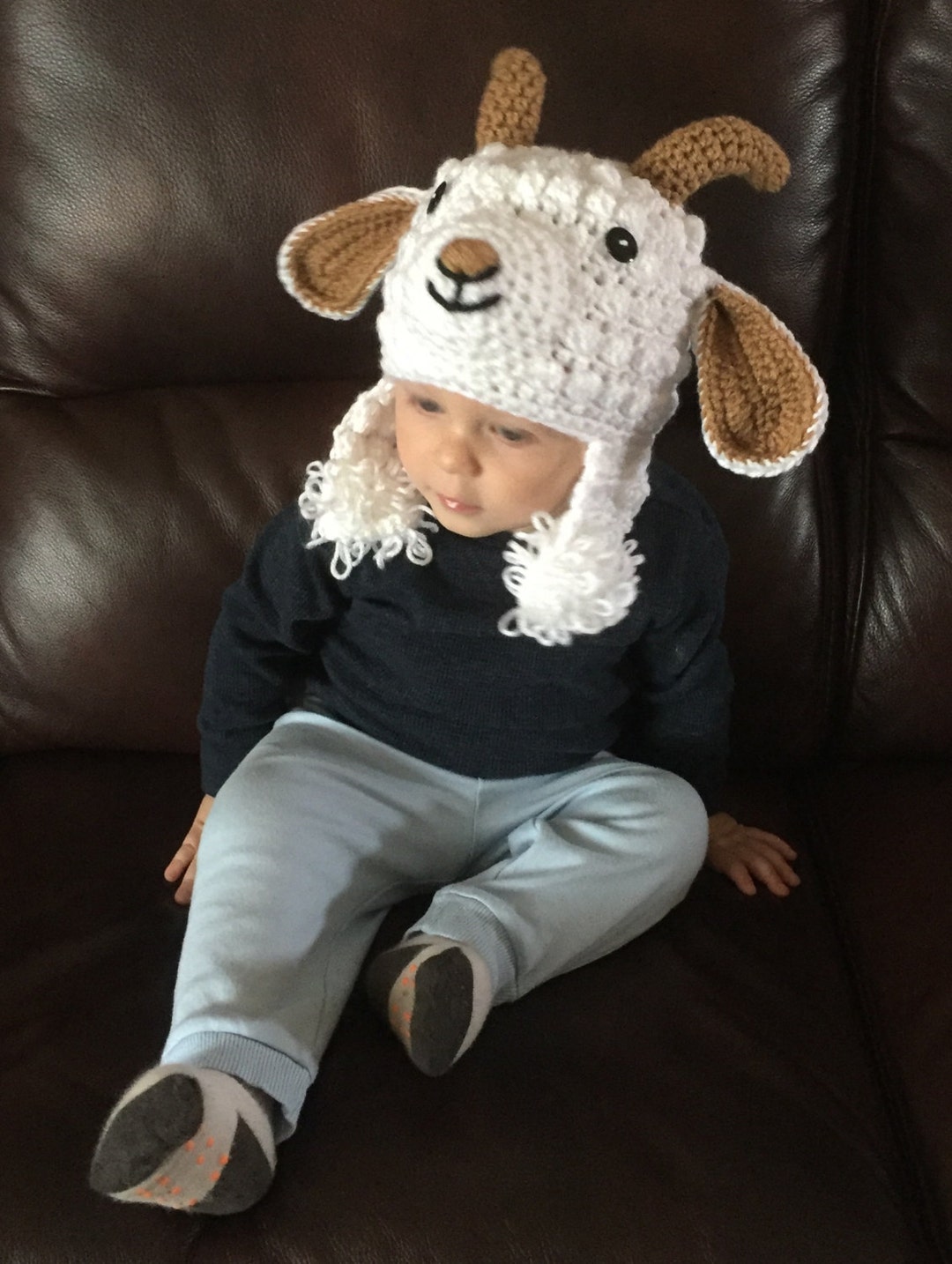 Crochet Pattern Goat Hat - Etsy