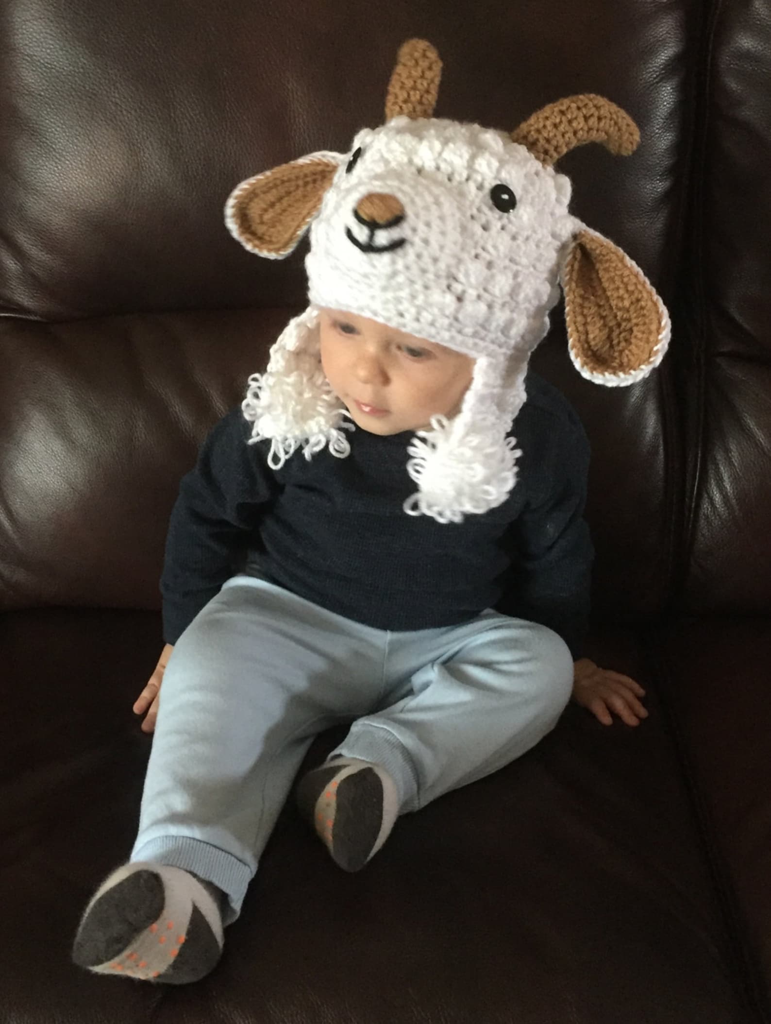 Crochet Pattern Goat Hat - Etsy