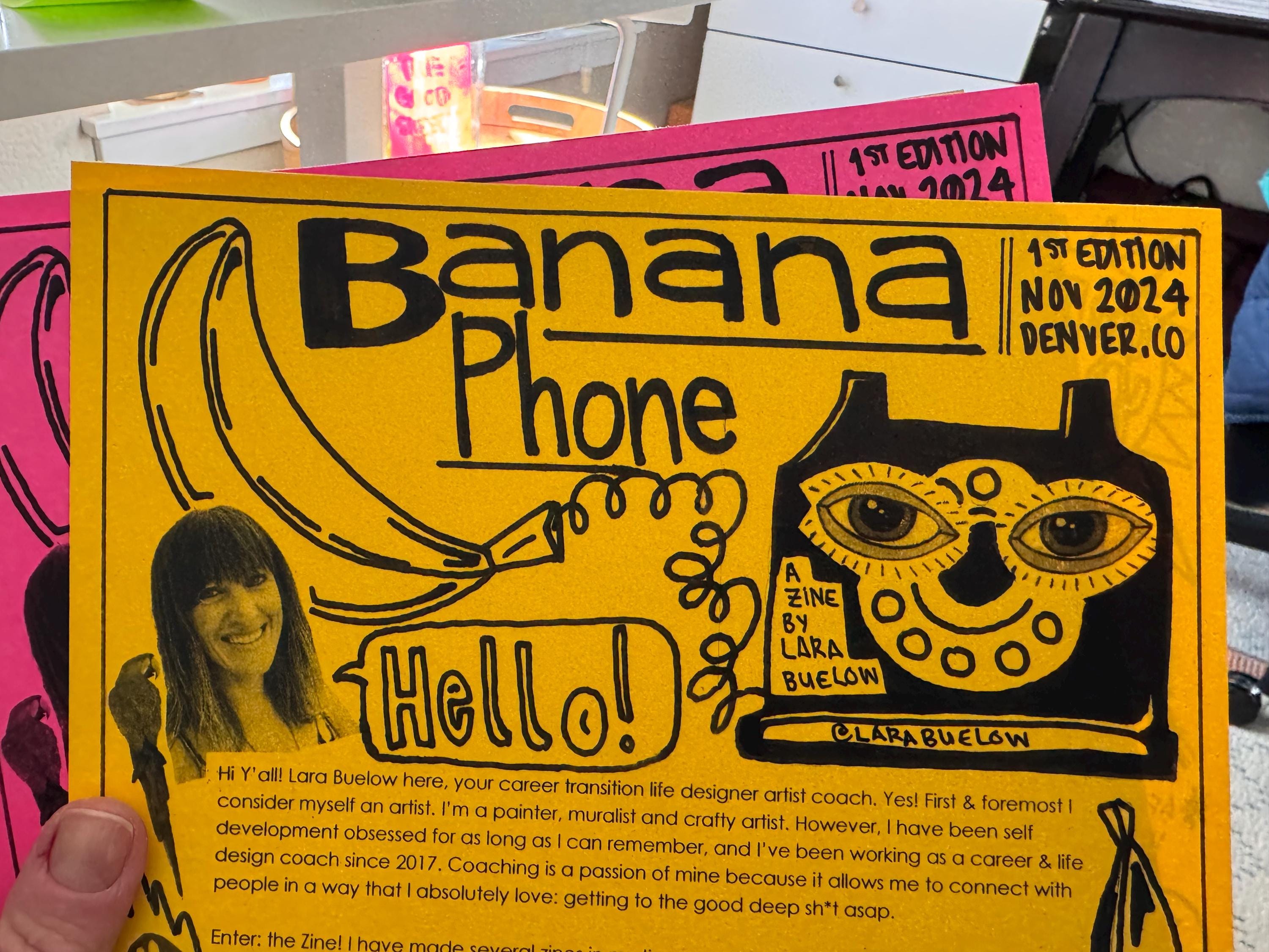 Banana Phone Zine: 6-month Subscription, May-nov 2025 - Etsy