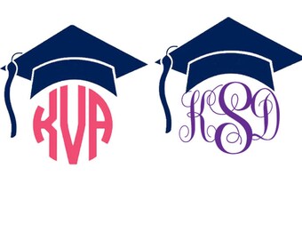 Graduation cap decal | Etsy