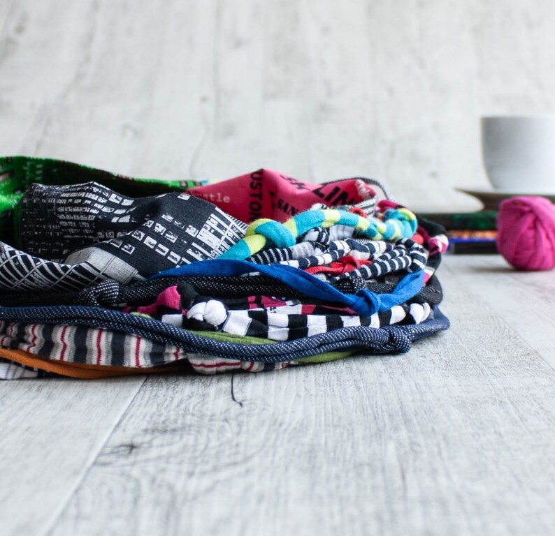 Infinity Scarf With Multi-colour Strands Suitable for Spring - Etsy