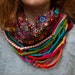 Infinity Scarf With Multi-colour Strands Suitable for Spring - Etsy