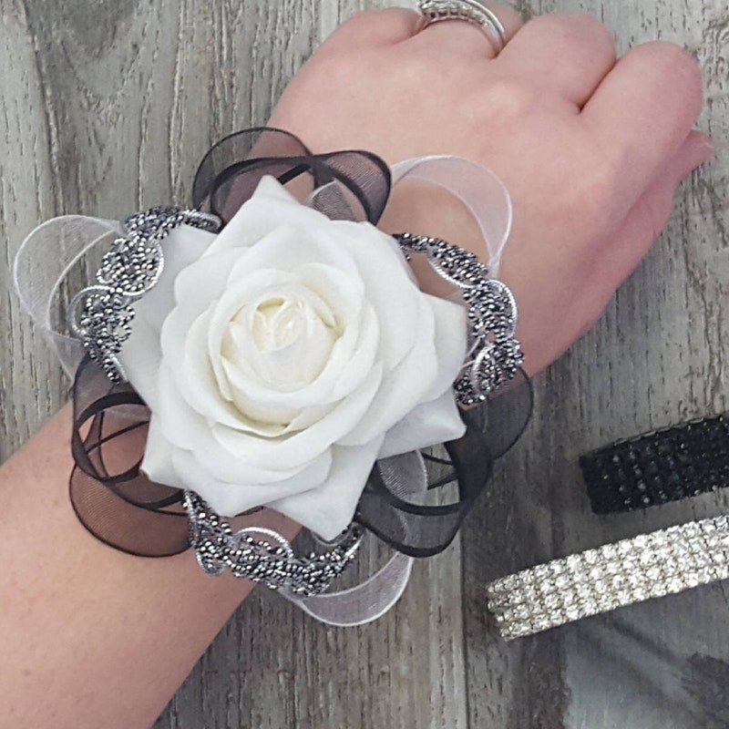 White Rose Corsage - Etsy