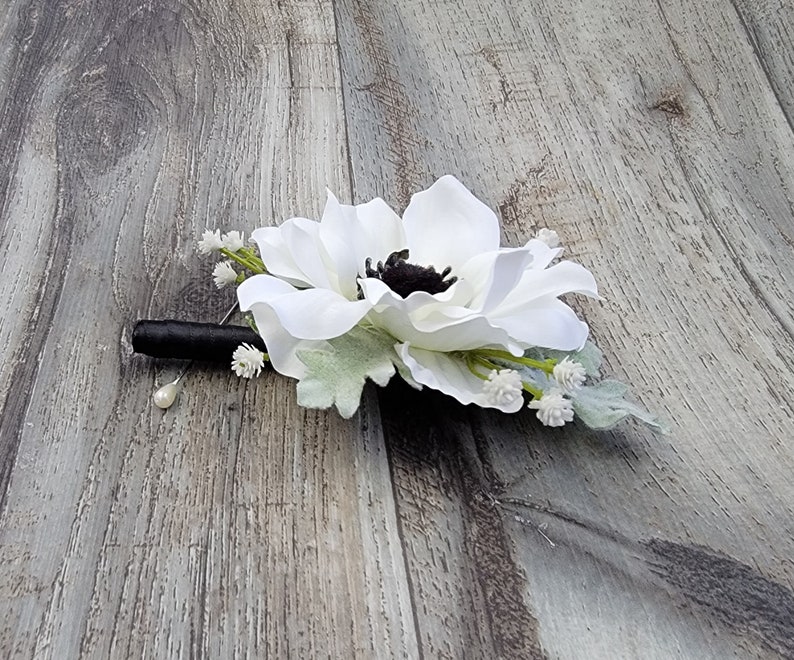 BOXED Anemone Cream White With Soft Real Touch Realistic - Etsy