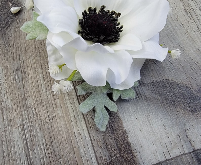 BOXED Anemone Cream White With Soft Real Touch Realistic - Etsy