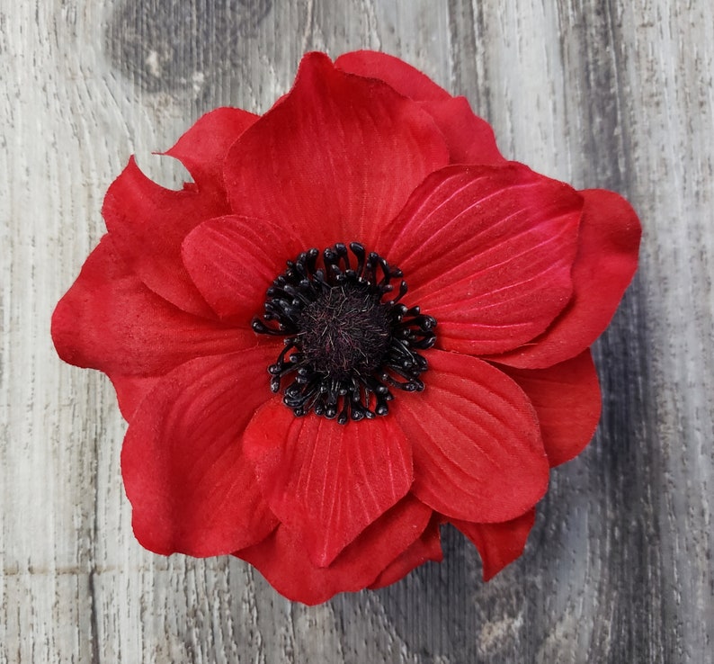 BOXED Red Poppy Realistic Center Boutonniere MATCHING | Etsy