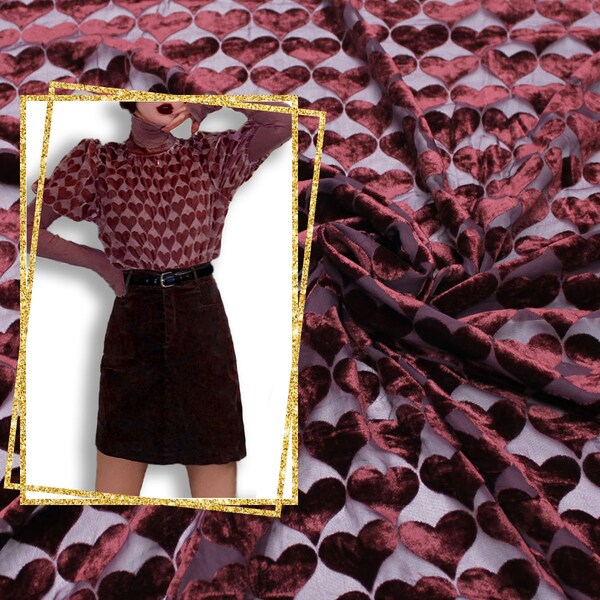 Burnout Velvet Fabric - Etsy