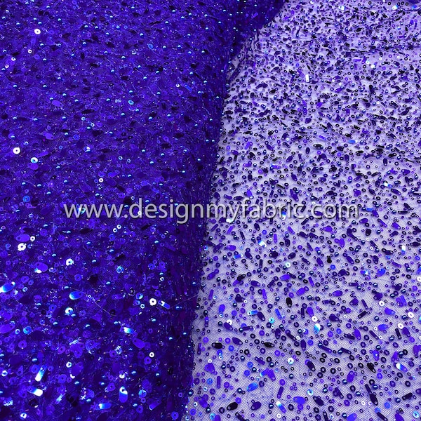 Electric Blue Fabric - Etsy