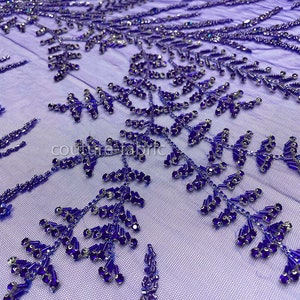Free Shipping. Blue Color With Embroidery Couture Lace - Etsy