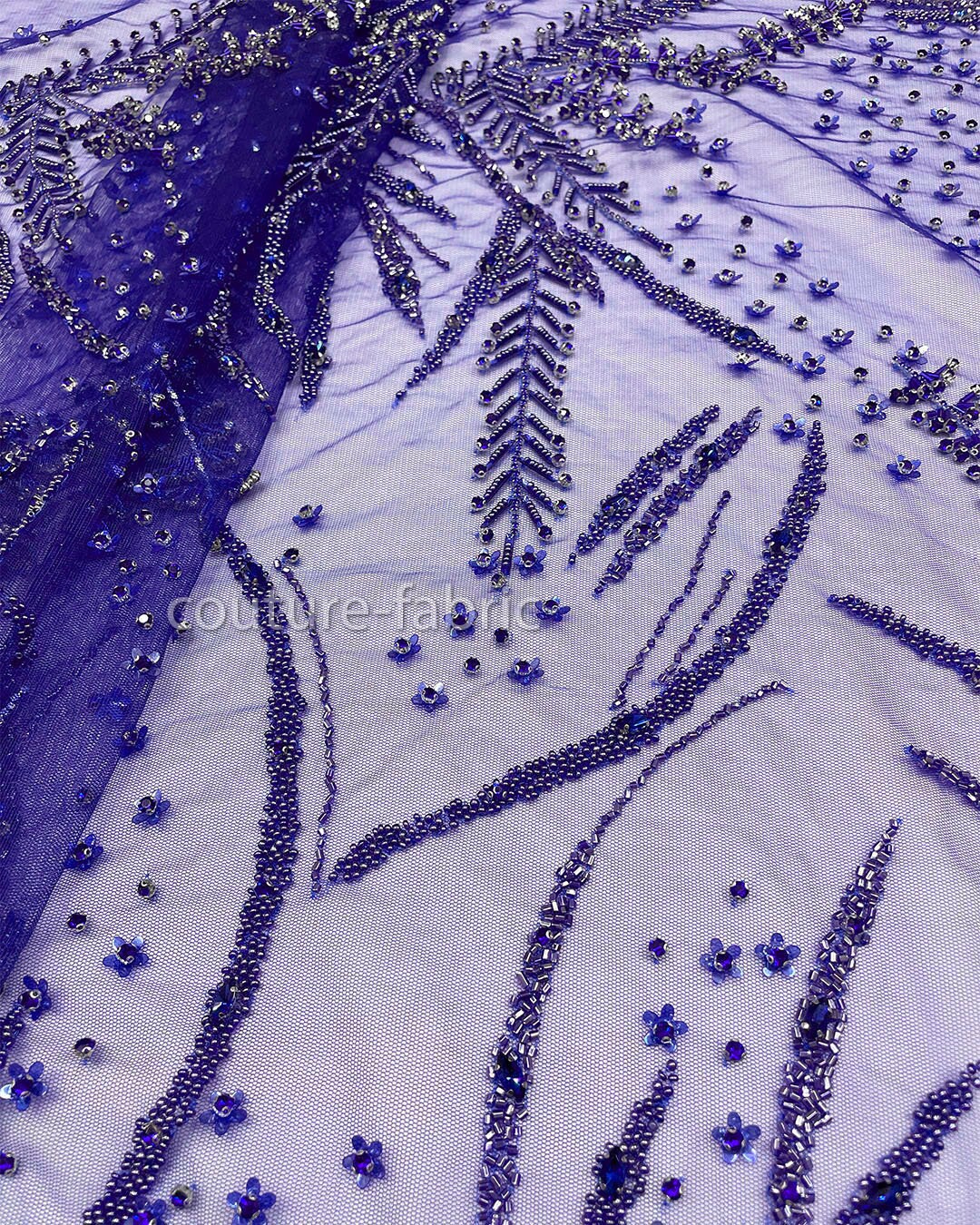 Free Shipping. Blue Color With Embroidery Couture Lace - Etsy