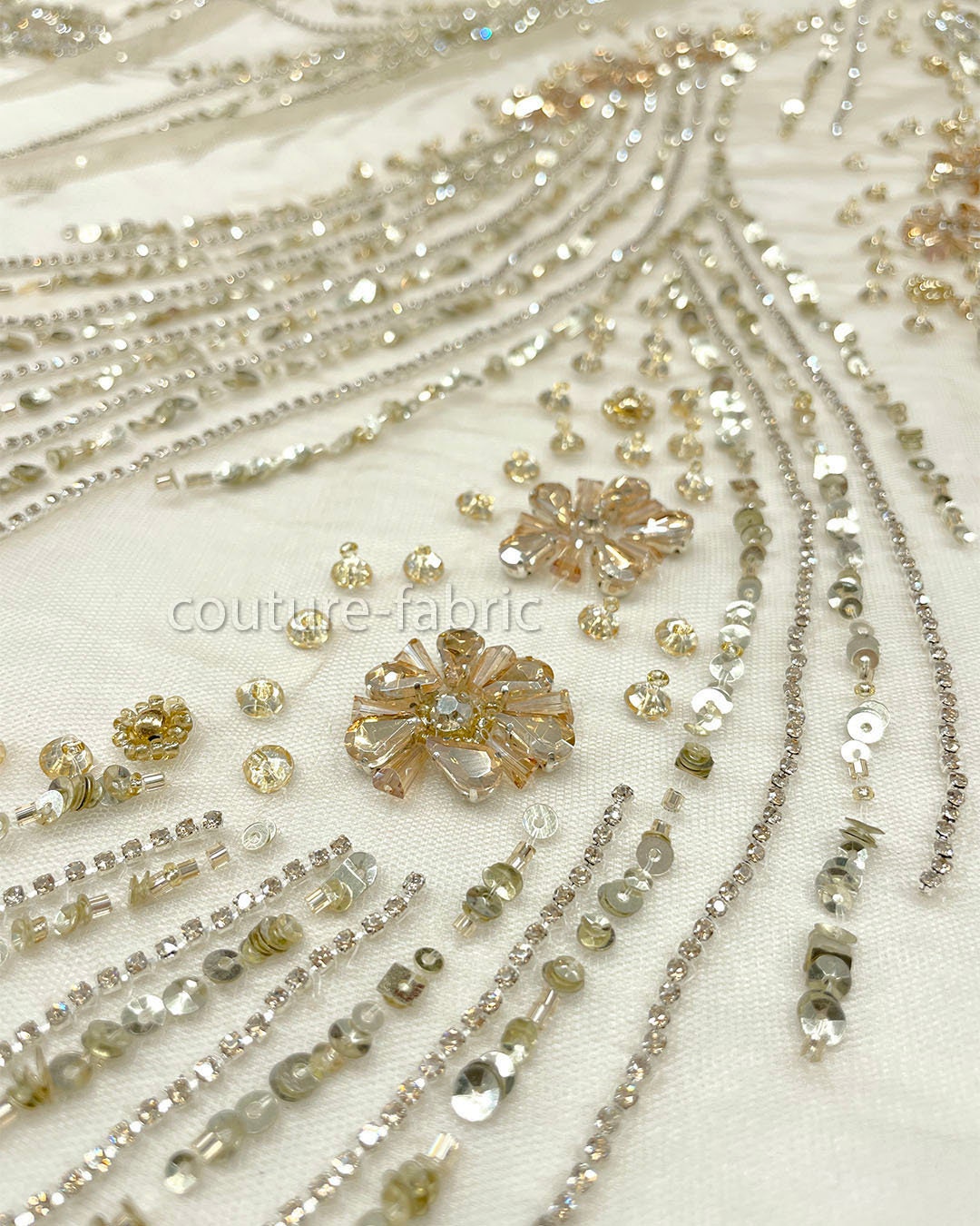 Free Shipping. Gold Color Embroidery Couture Lace - Etsy