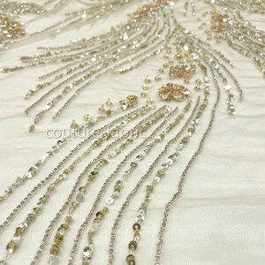 Free Shipping. Gold Color Embroidery Couture Lace - Etsy