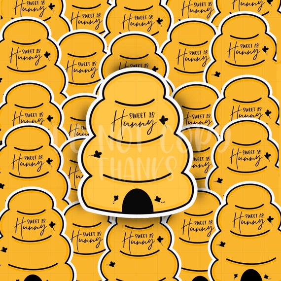 Sweet as Hunny Sticker/bee Hive/vinyl Sticker//water Bottle | Etsy