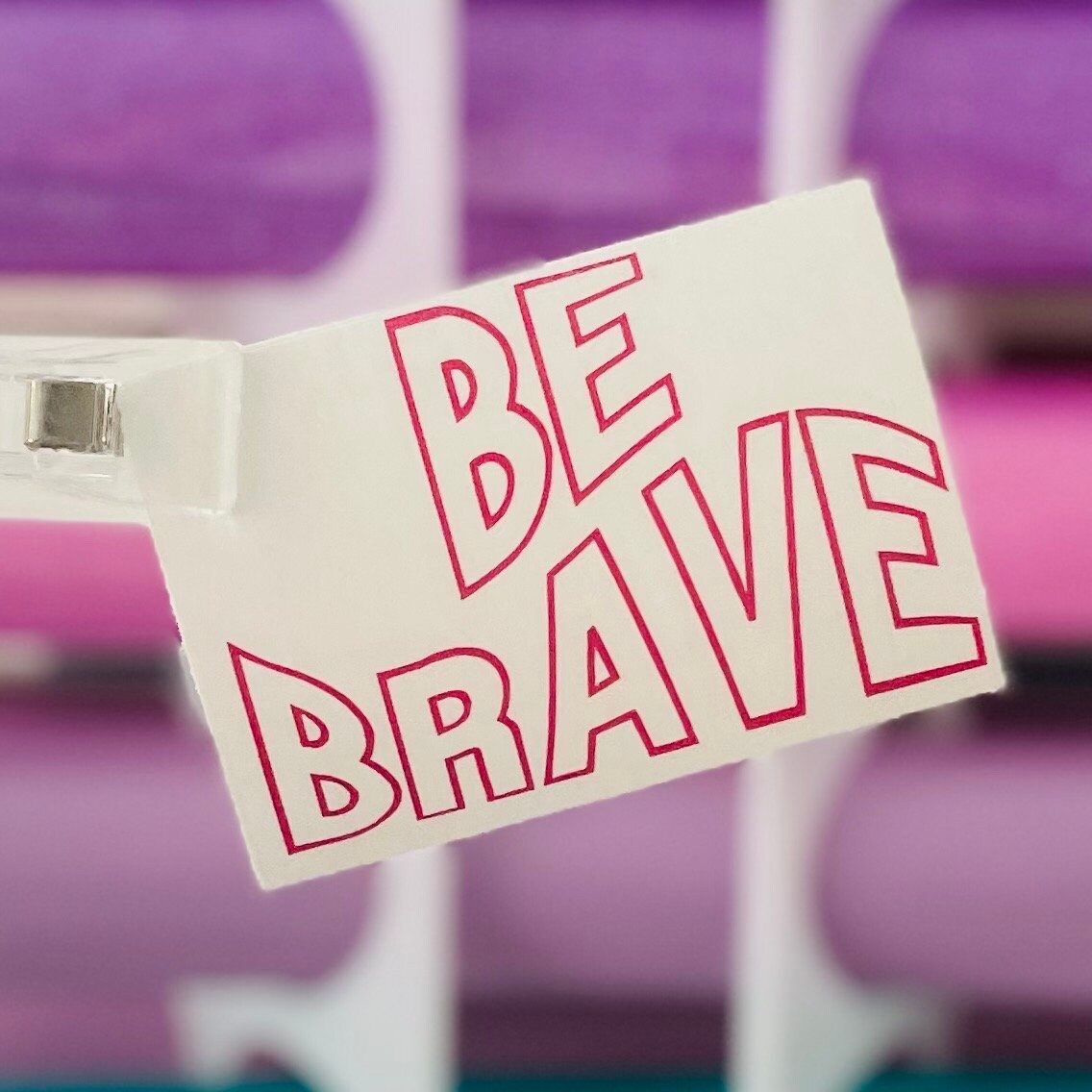 Be Brave Decal, Motivational Sticker for Tumblers, Laptops - Etsy