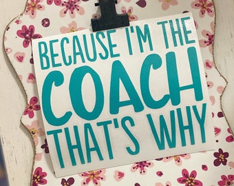Coach Decal - Etsy