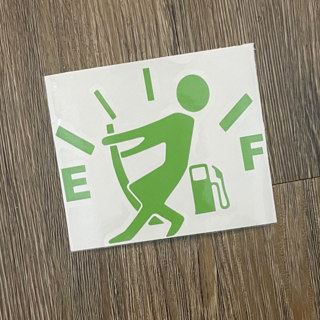 Decalempty Gas Tank Decal/funny Guy Car Decal/car Decal - Etsy