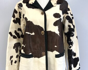Cowhide jacket | Etsy
