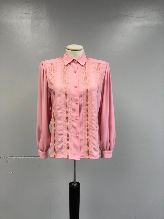 80s Vintage Susan Hutton Geometric Blouse - Gem