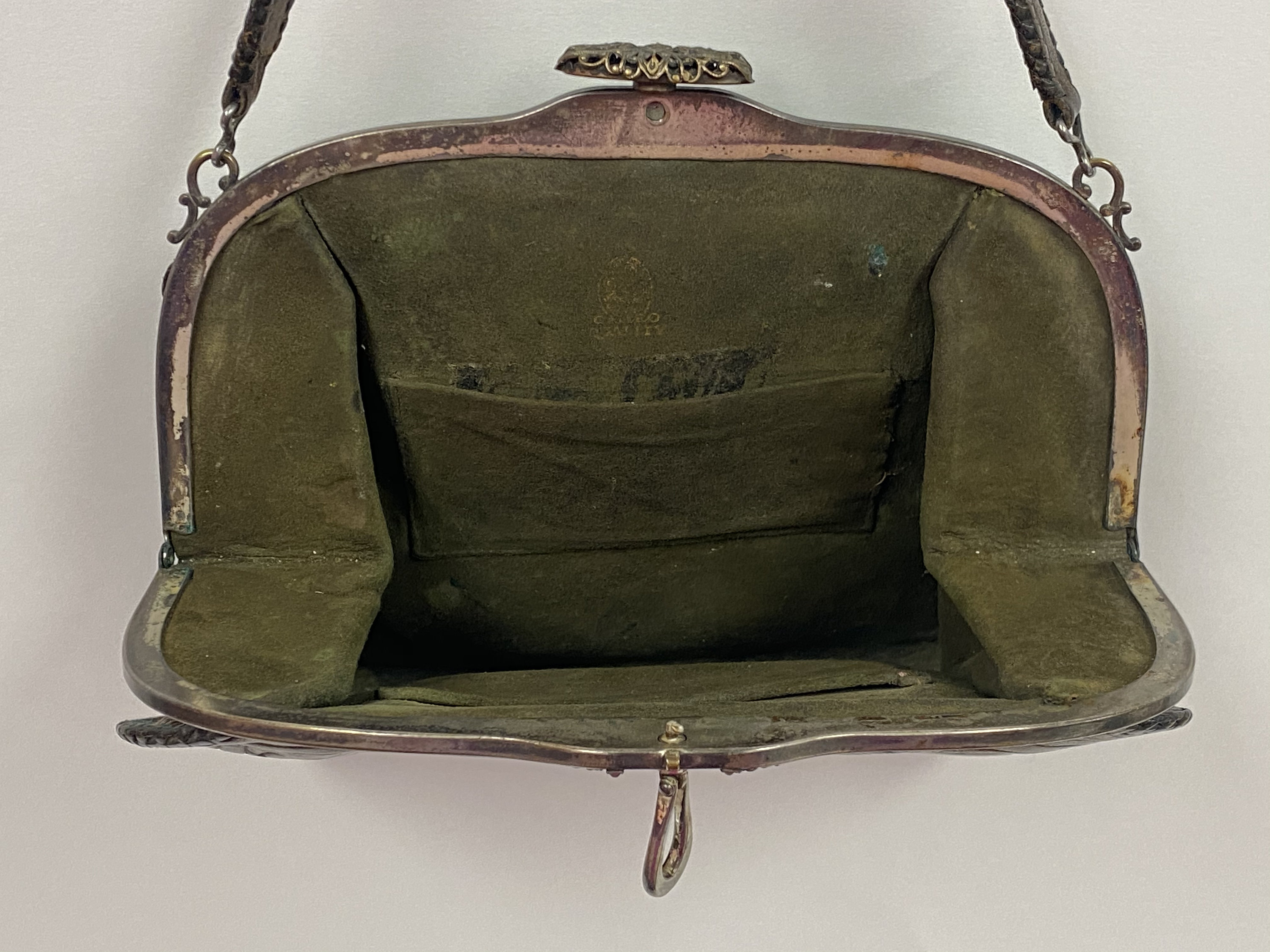 Vintage Early 1900's Art Nouveau Sterling & Leather Purse | Etsy