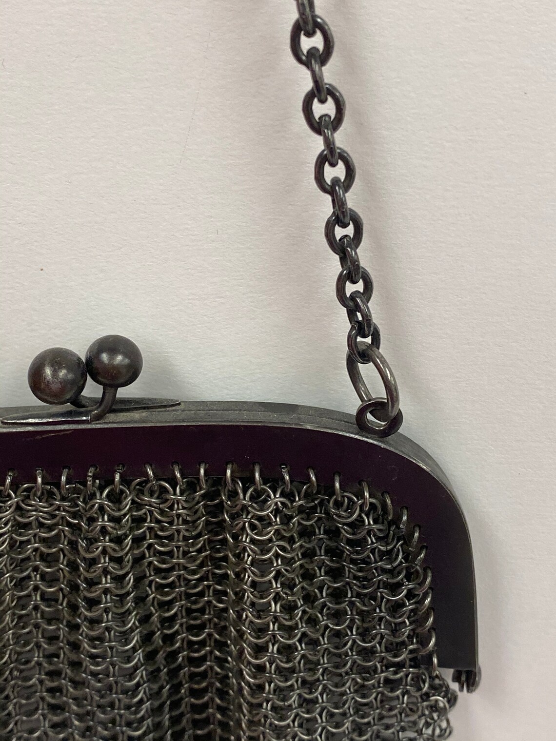 Vintage Silver Mesh Wristlet/evening Bag - Etsy