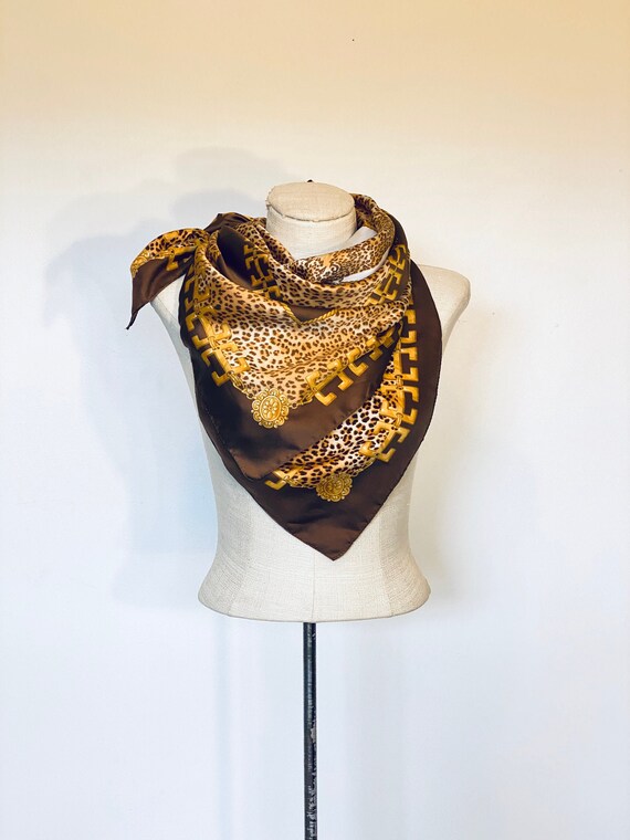 Vintage leopard print square - Gem