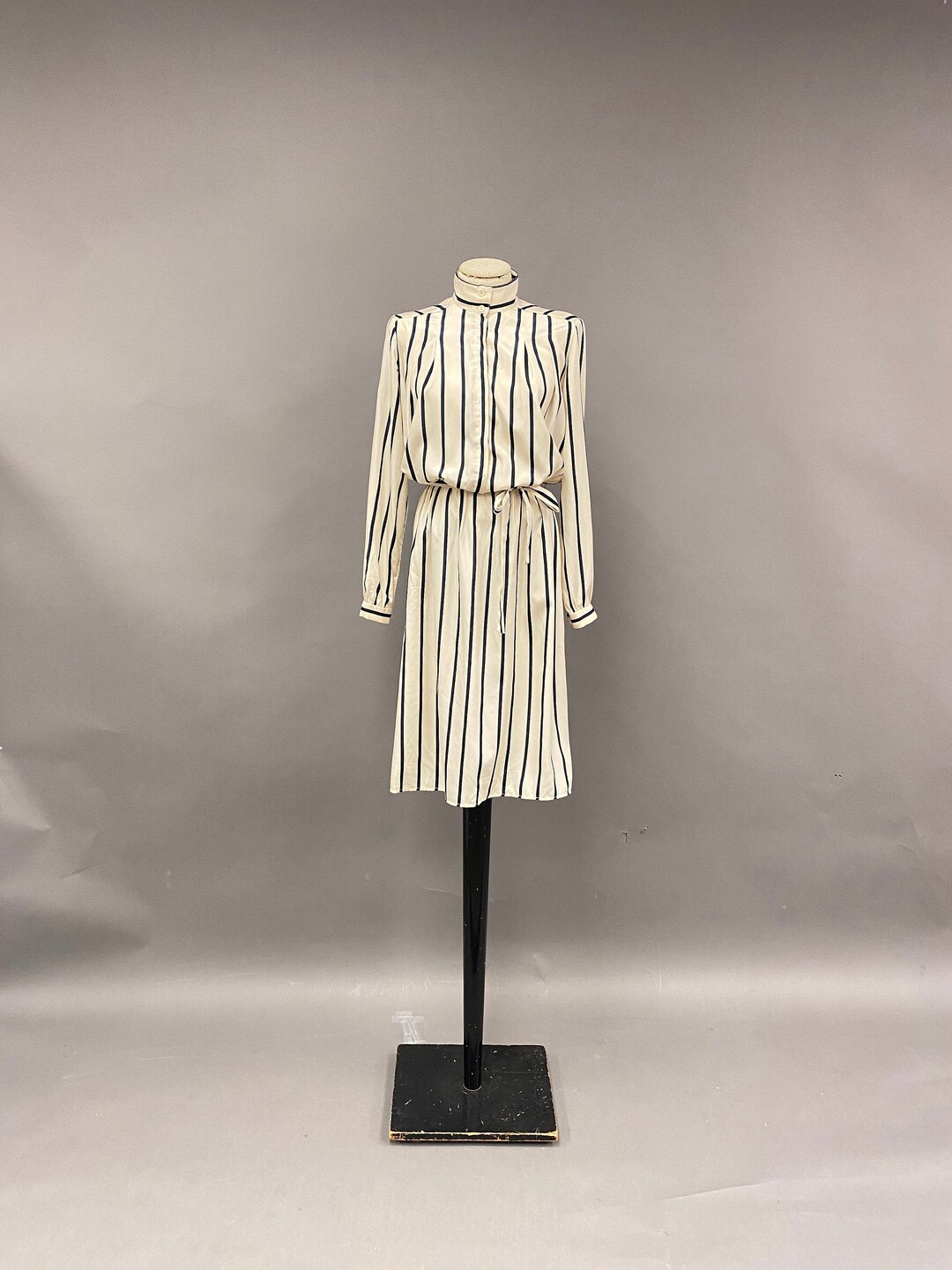 Vintage 1980's Striped Shirtdress - Etsy