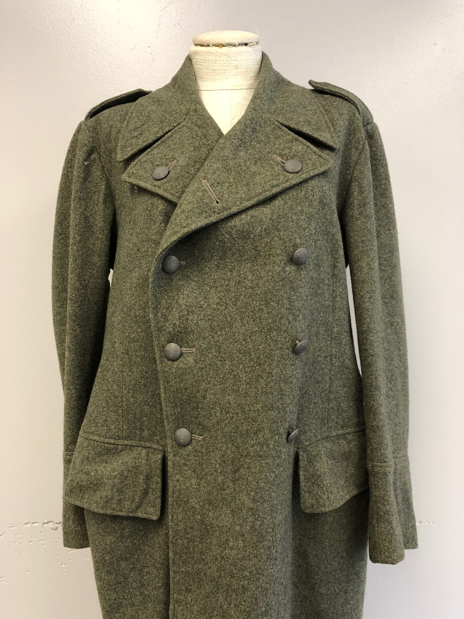 Vintage 1940's Swedish Military Overcoat | Etsy