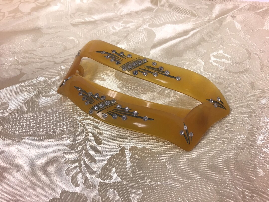 Vintage 1900's/1910's Edwardian Bakelite Barrette - Etsy