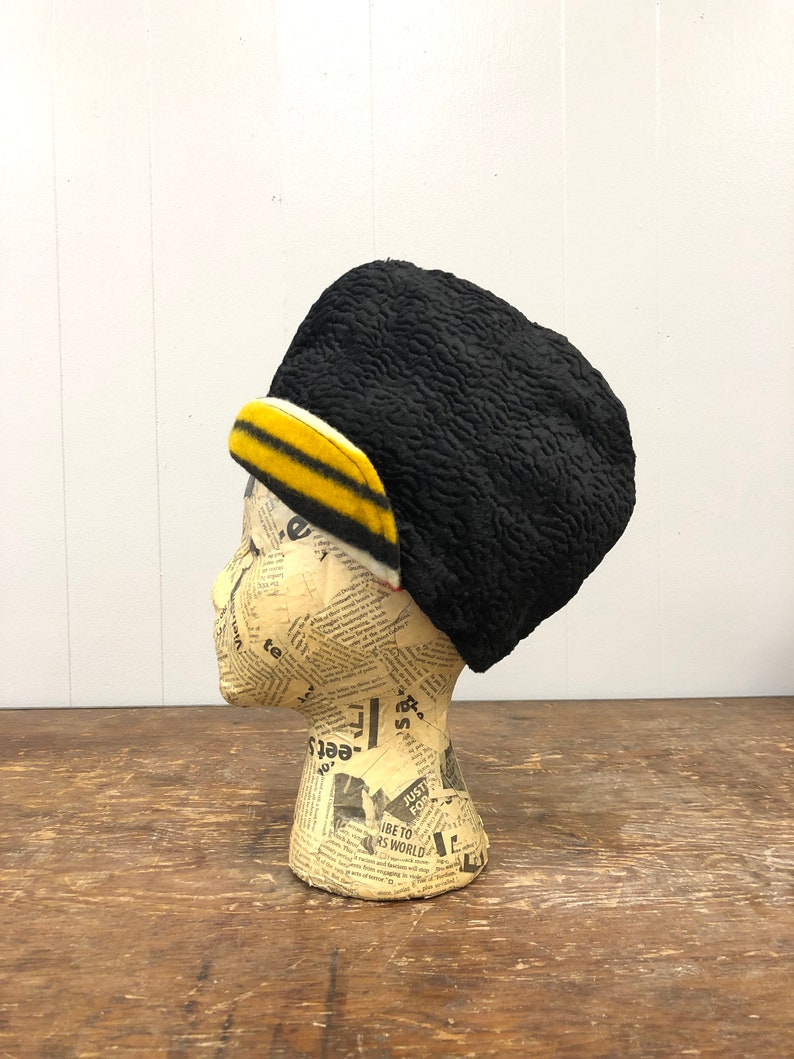 Faux Fur Wool Trimmed Fez Hat | Etsy